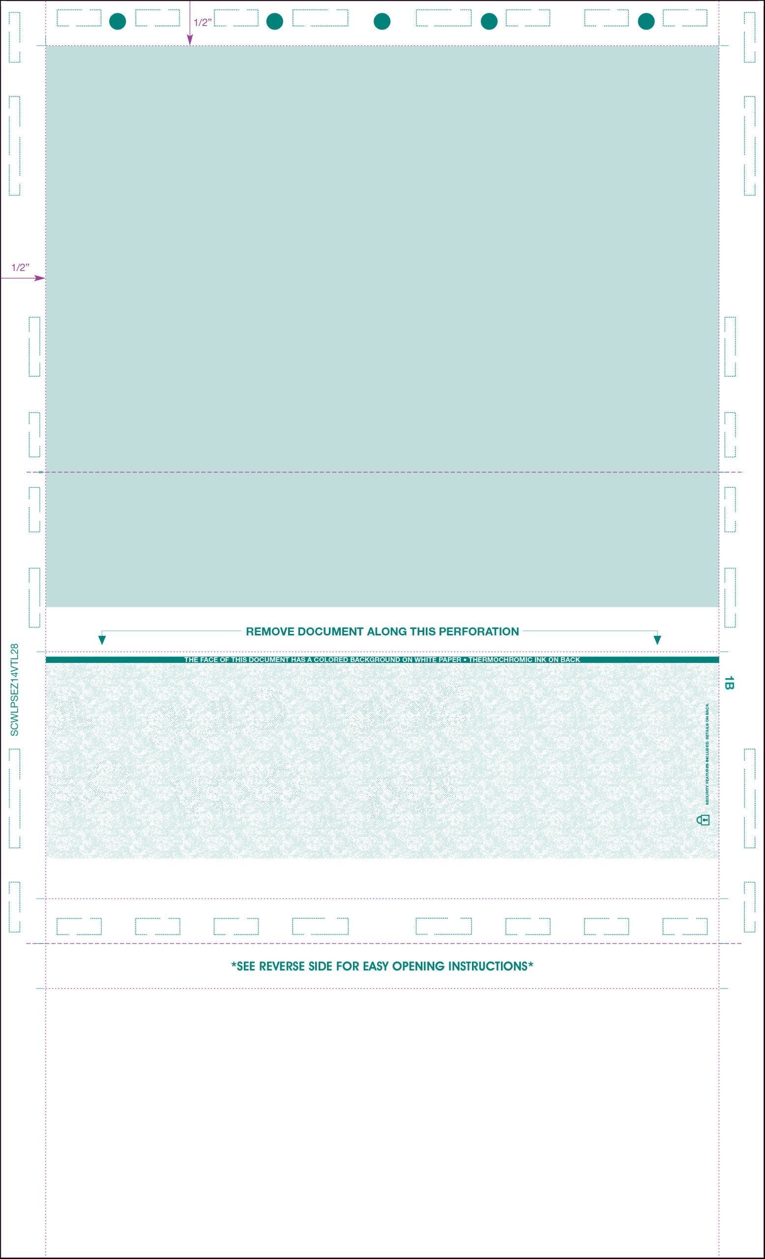 Legal Z Fold Pressure Seal Checks – StockChecks, Inc.