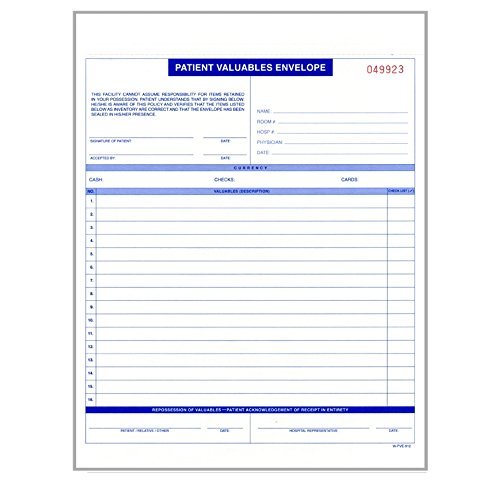 Patient Valuable Envelope (WPVE-912-500) – StockChecks, Inc.