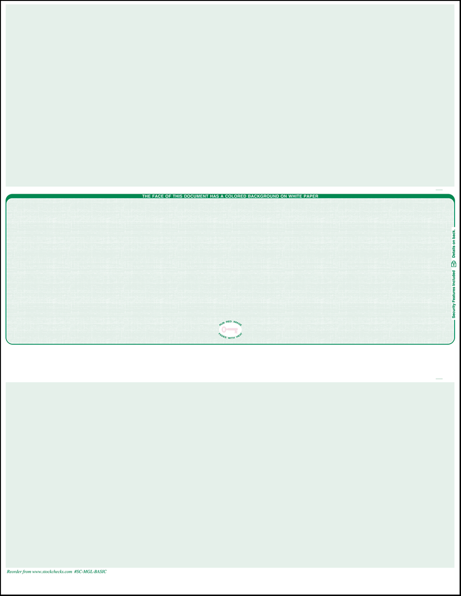 Middle Position Blank Payroll Checks – StockChecks, Inc.