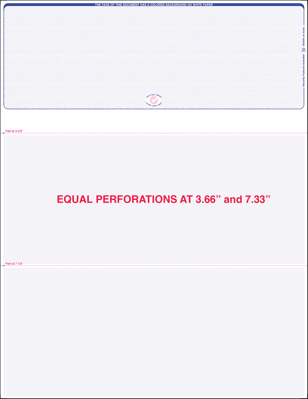 Equal Perforated Checks – StockChecks, Inc.