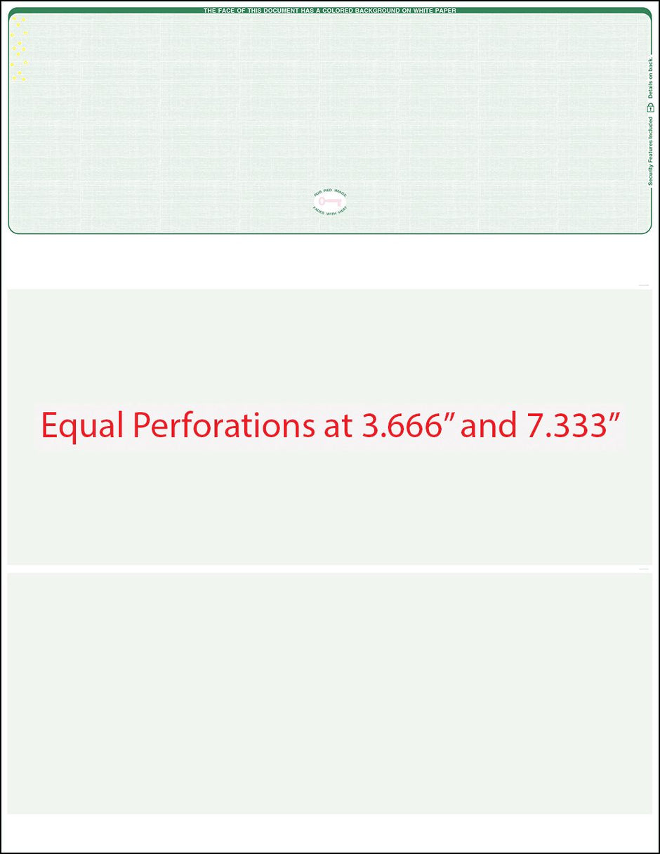 Equal Perforated Checks – StockChecks, Inc.