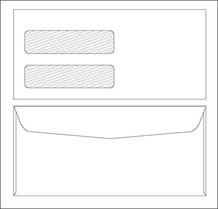 #9 Double Window Envelopes – StockChecks, Inc.