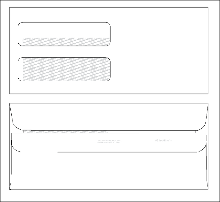 #9 Double Window Envelopes – StockChecks, Inc.