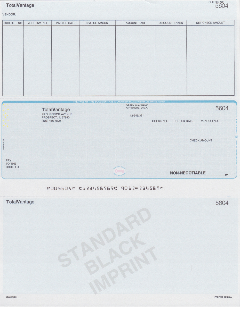 Imprinted Laser Checks - Standard - Black – StockChecks, Inc.